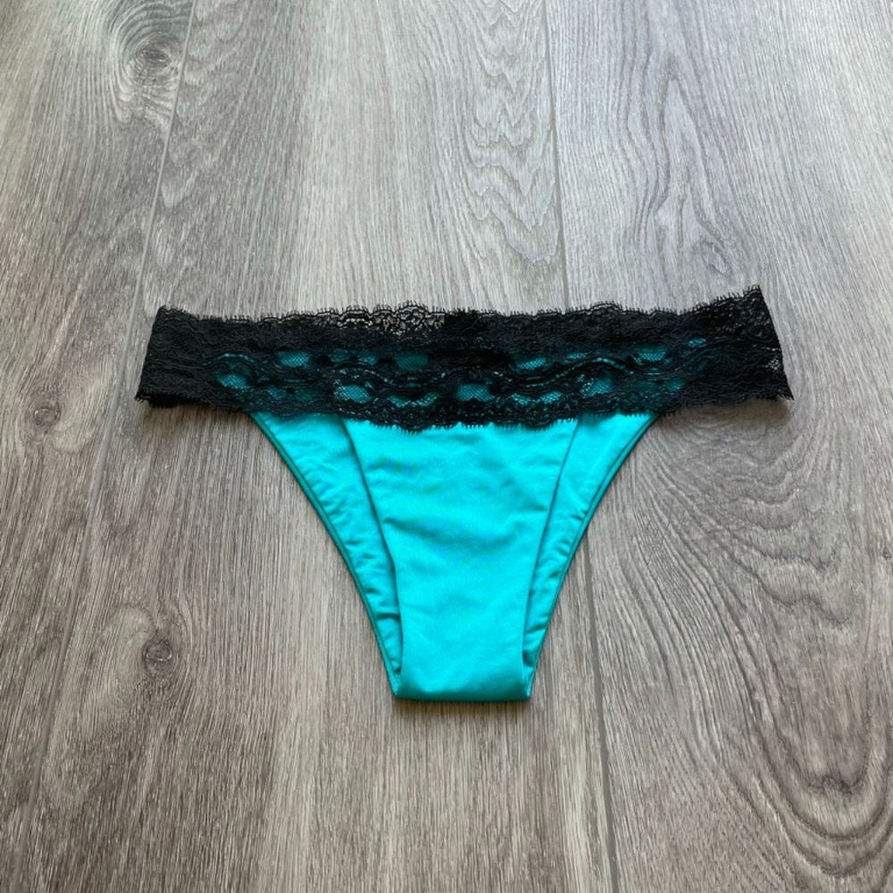 Beach Bunny Swimwear Lady Lace Teal Bikini Bottoms - Gem